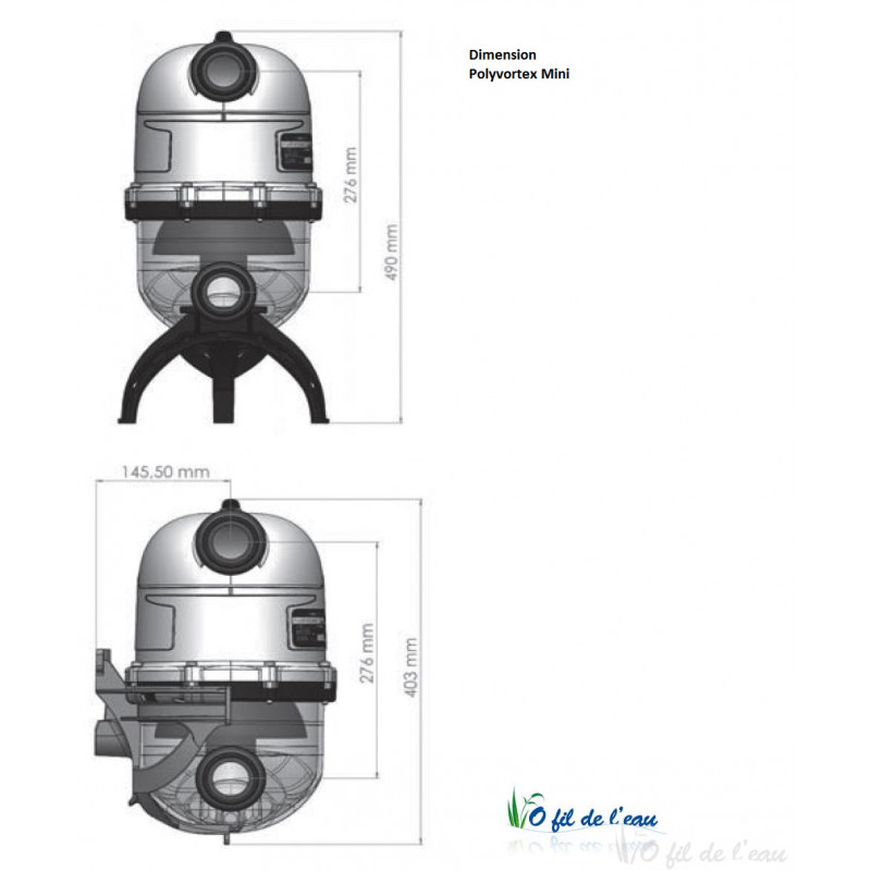 Prefiltre Cyclone 550 Pre Filtre Pression Polyvortex Mini Hydrospin ...